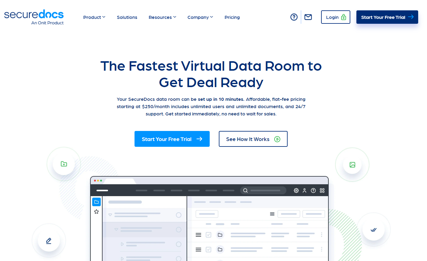 Securedocs Virtual Data Room - DocullyVDR